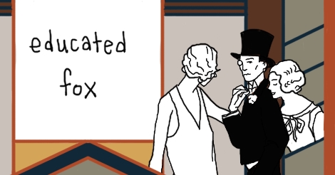 Vogue-cabulary: E Is for Educated Fox - Sneer Campaign